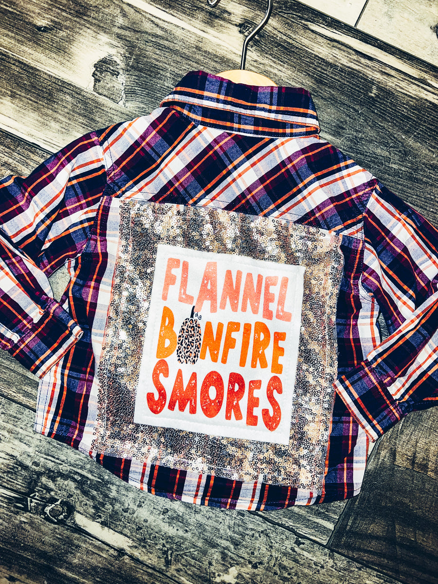 Flannel Bonfire & Smores Flashy Flannel 24 month – Beautiful Disasters ...