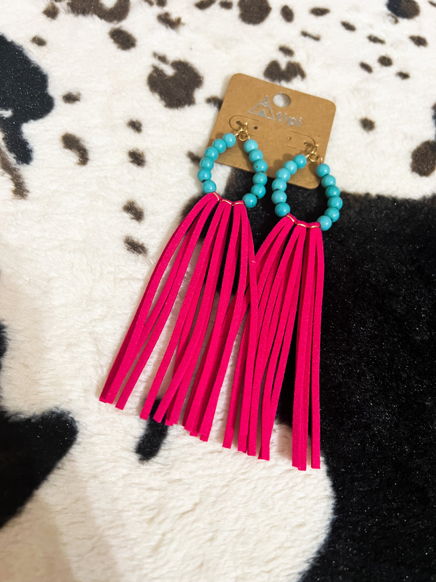 Turquoise & Pink Tear Drop – Beautiful Disasters Small Shop